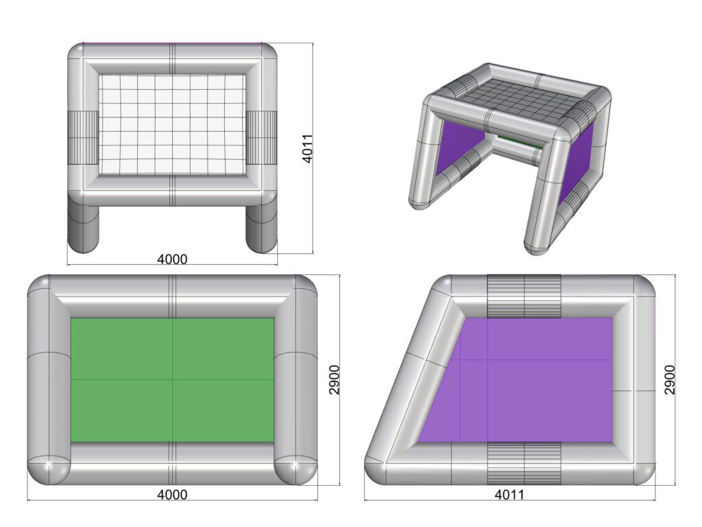 Inflatable Rugby Target Enclosure