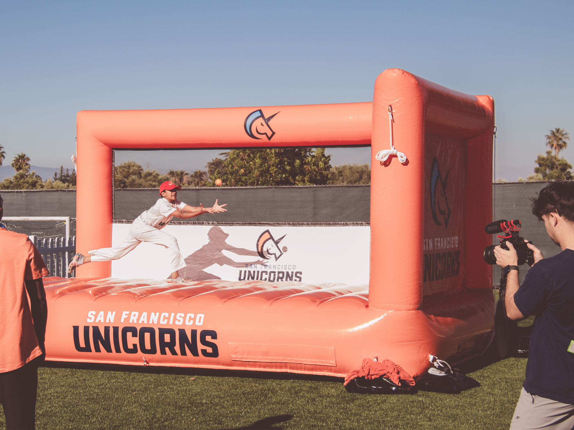 Inflatable fan engagement products to promote the San Fransisco Unicorns