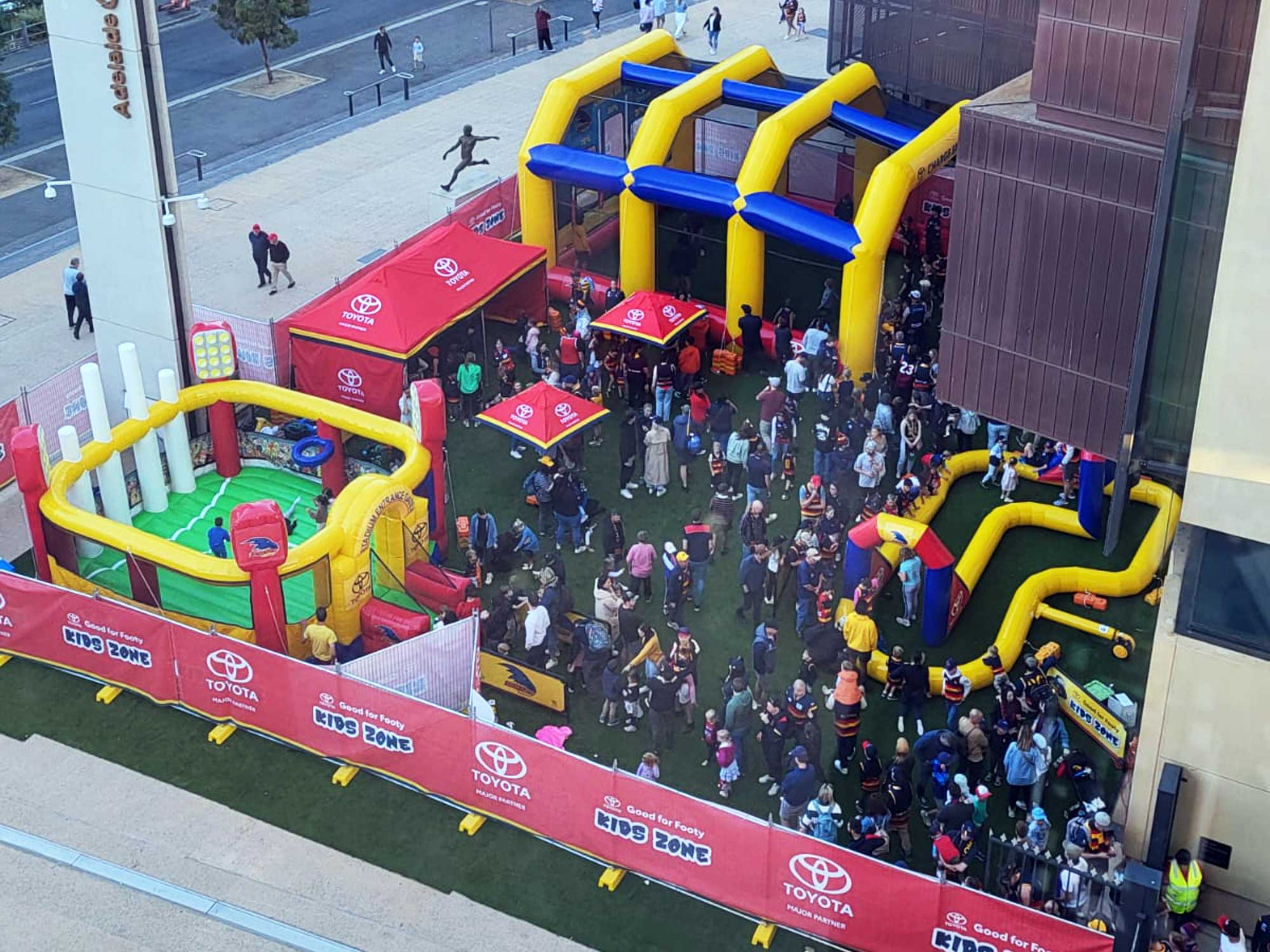 Toyota AFL Inflatable Kid Zone Playground Sponsorship