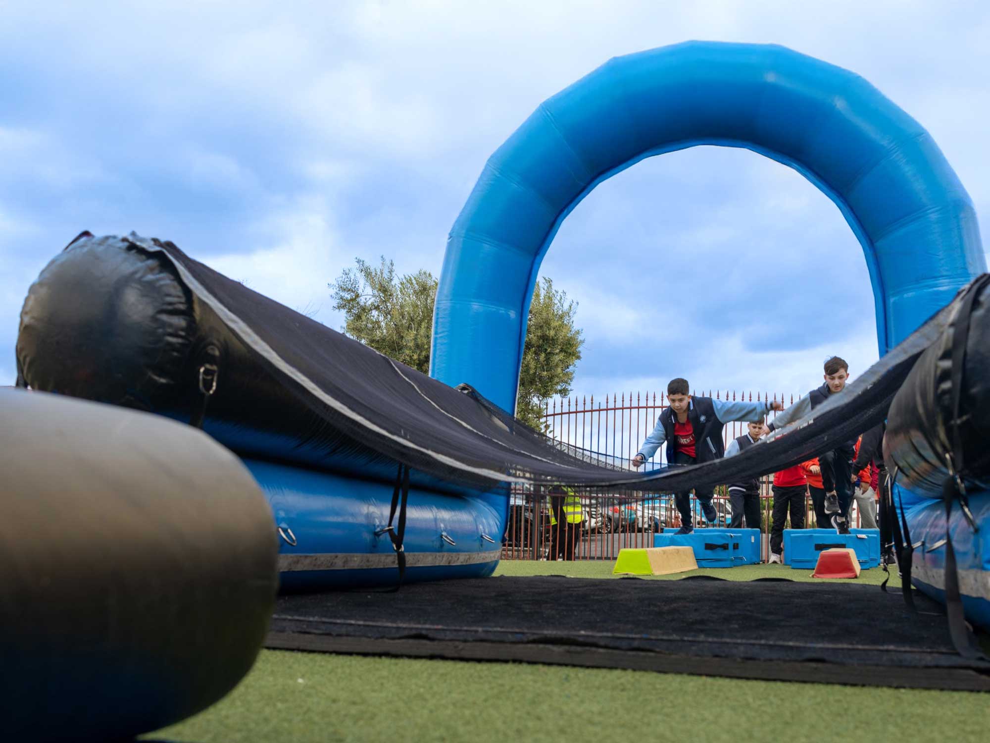 Inflatable Crazy Crawl Sports Game by Giant Inflatables for Proactivity