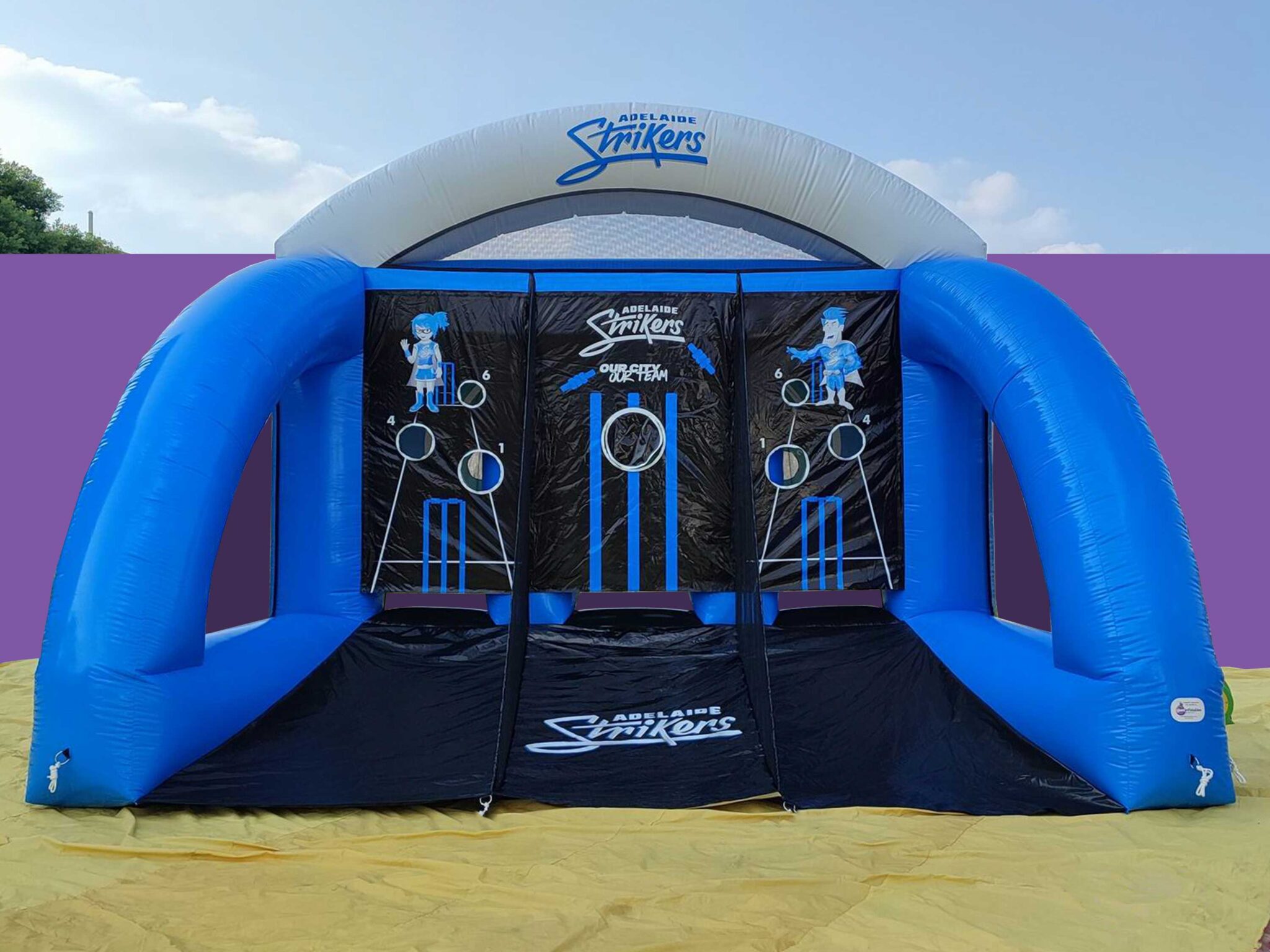 Inflatable Cricket-themed Game Wall