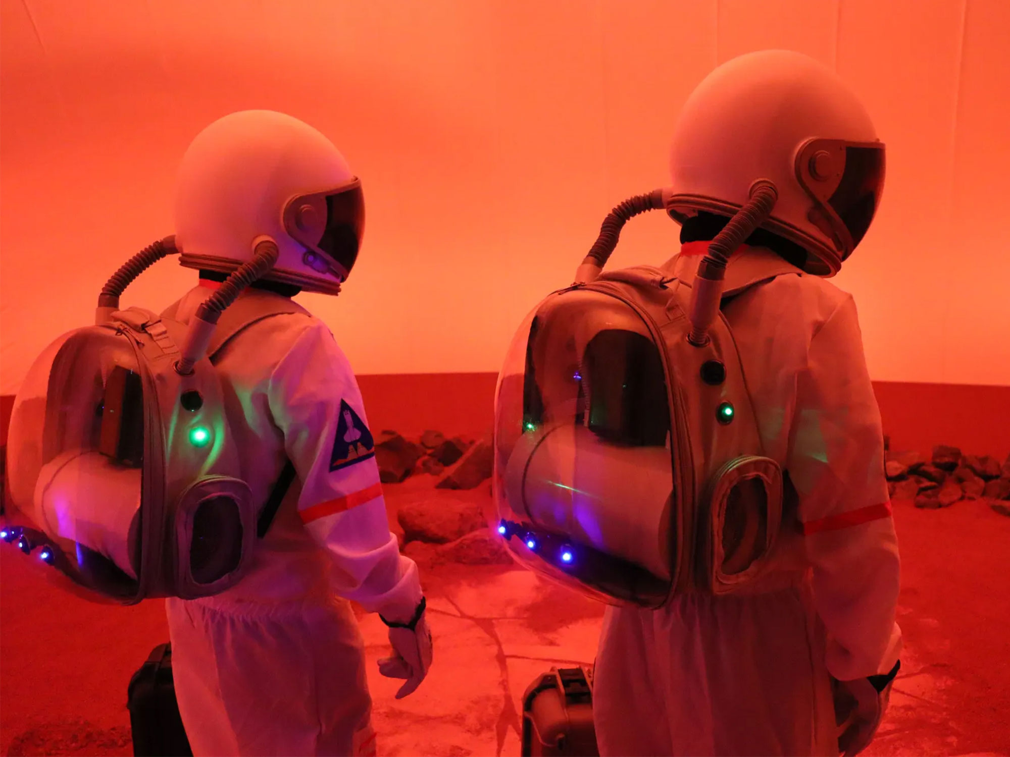 Fabricating a Simulated Mars Landscape for Space Education Experience