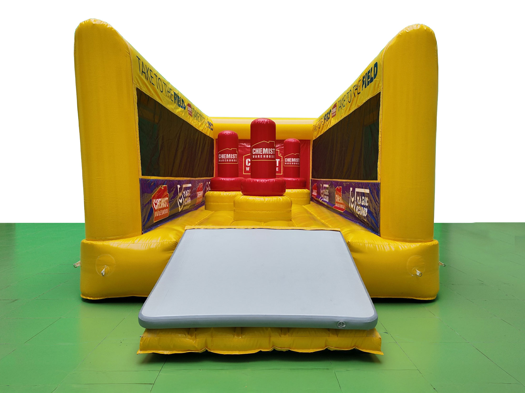 Inflatable Rugby Games: Chemist Warehouse at Magic Round