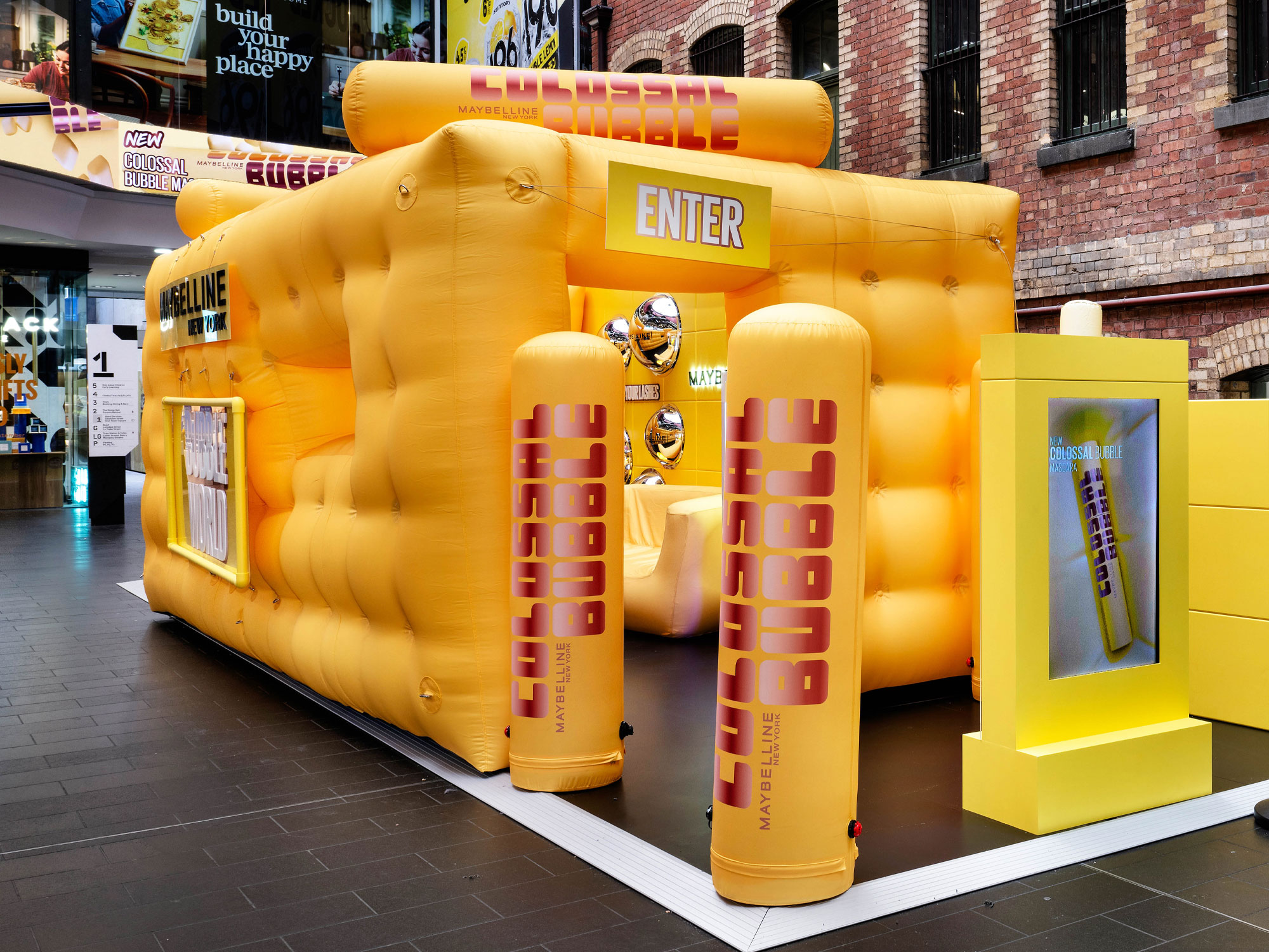 Exciting Custom Inflatable Pop-up Activation Booth for Maybelline